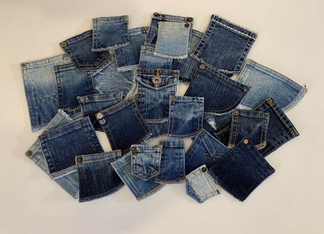 Denim Coin Pockets, 10 Pieces, Craft Supplies - Etsy