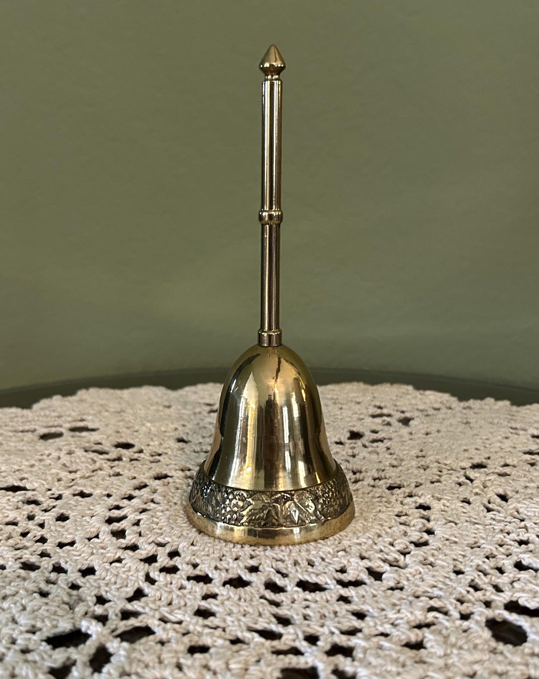 Vintage Brass Bell, Solid Brass Bell, Hand Bell, Dinner Bell, Spiritual ...