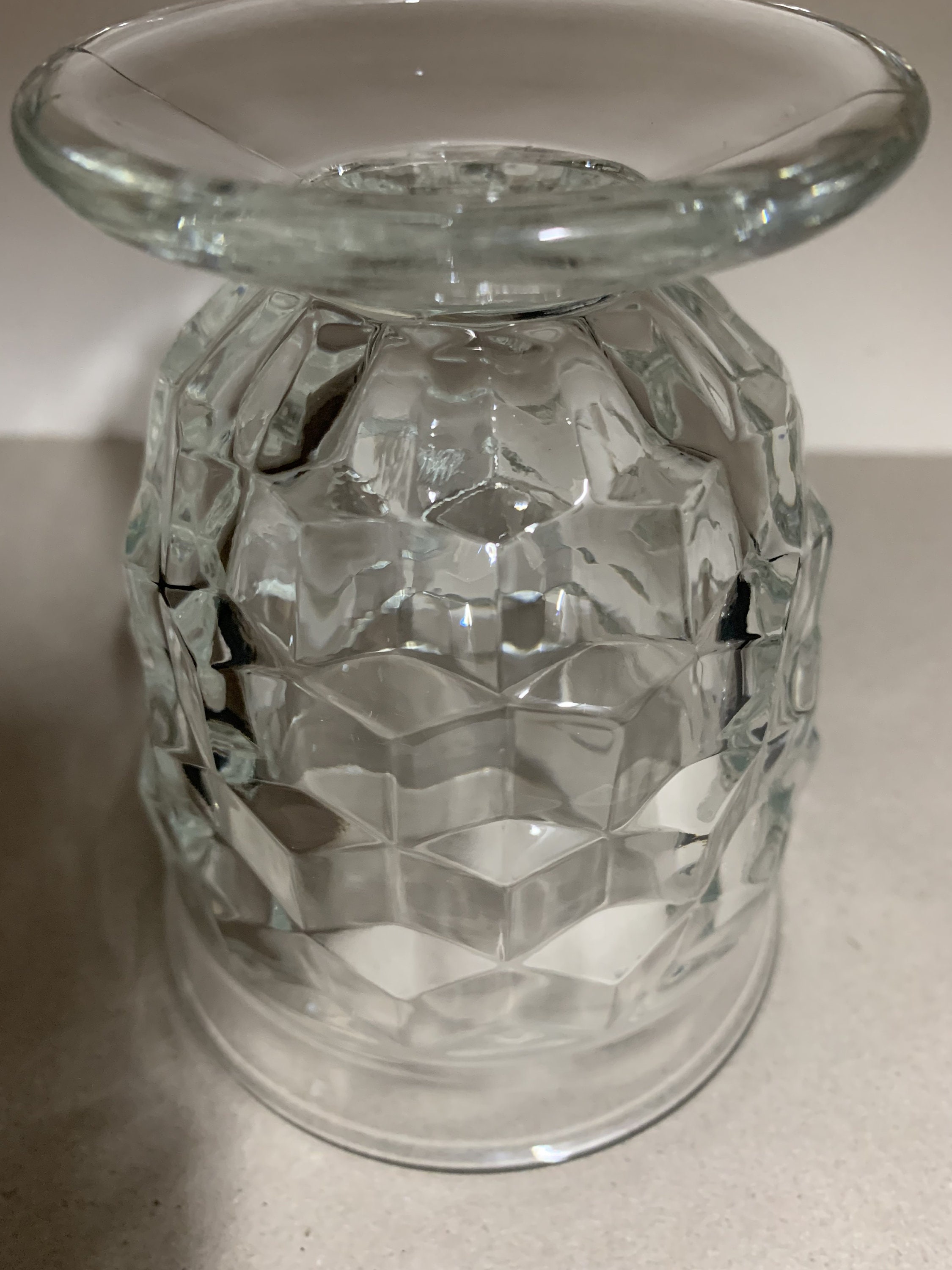 Vintage Clear Glass Goblets Whitehall Colony Glass Goblets Drinking Glasses Water Glasses