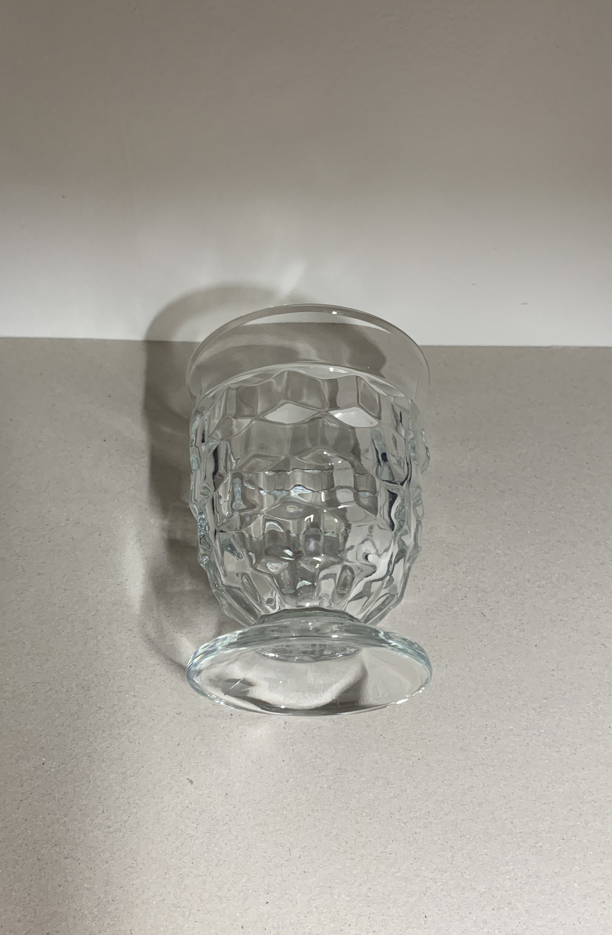 Vintage Clear Glass Goblets Whitehall Colony Glass Goblets Drinking Glasses Water Glasses