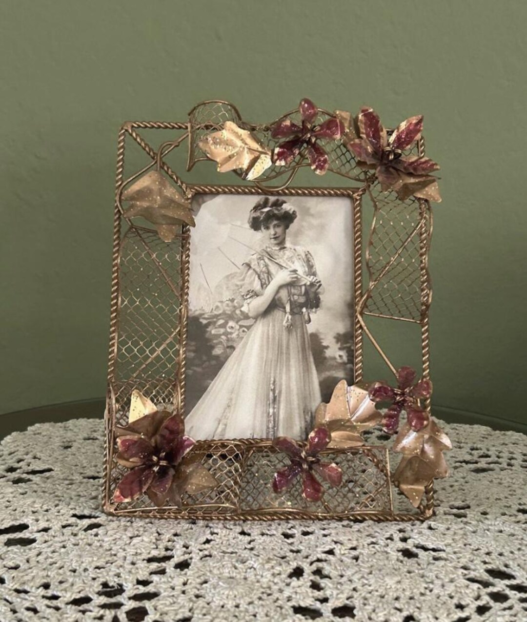 Vintage Picture Frame, Metal Ribbon Picture Frame, 4 X 6 Photo Frame ...