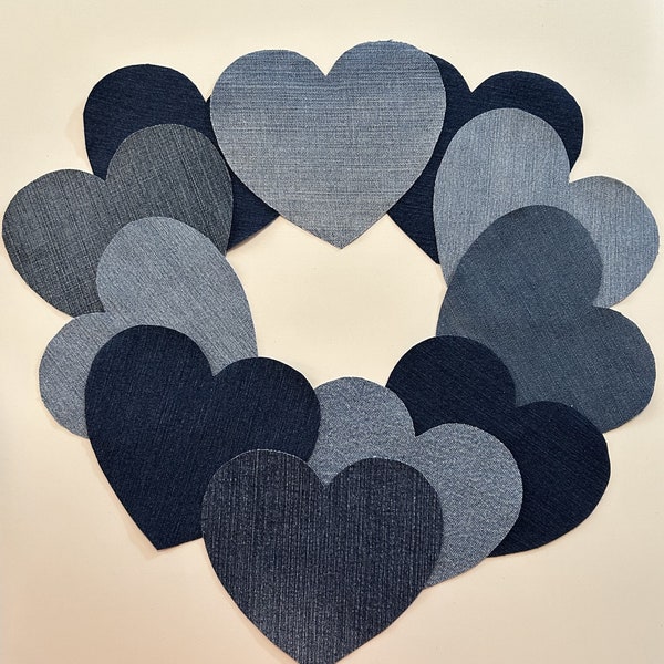 Denim Heart - Etsy