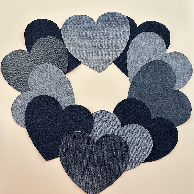 Denim Heart - Etsy