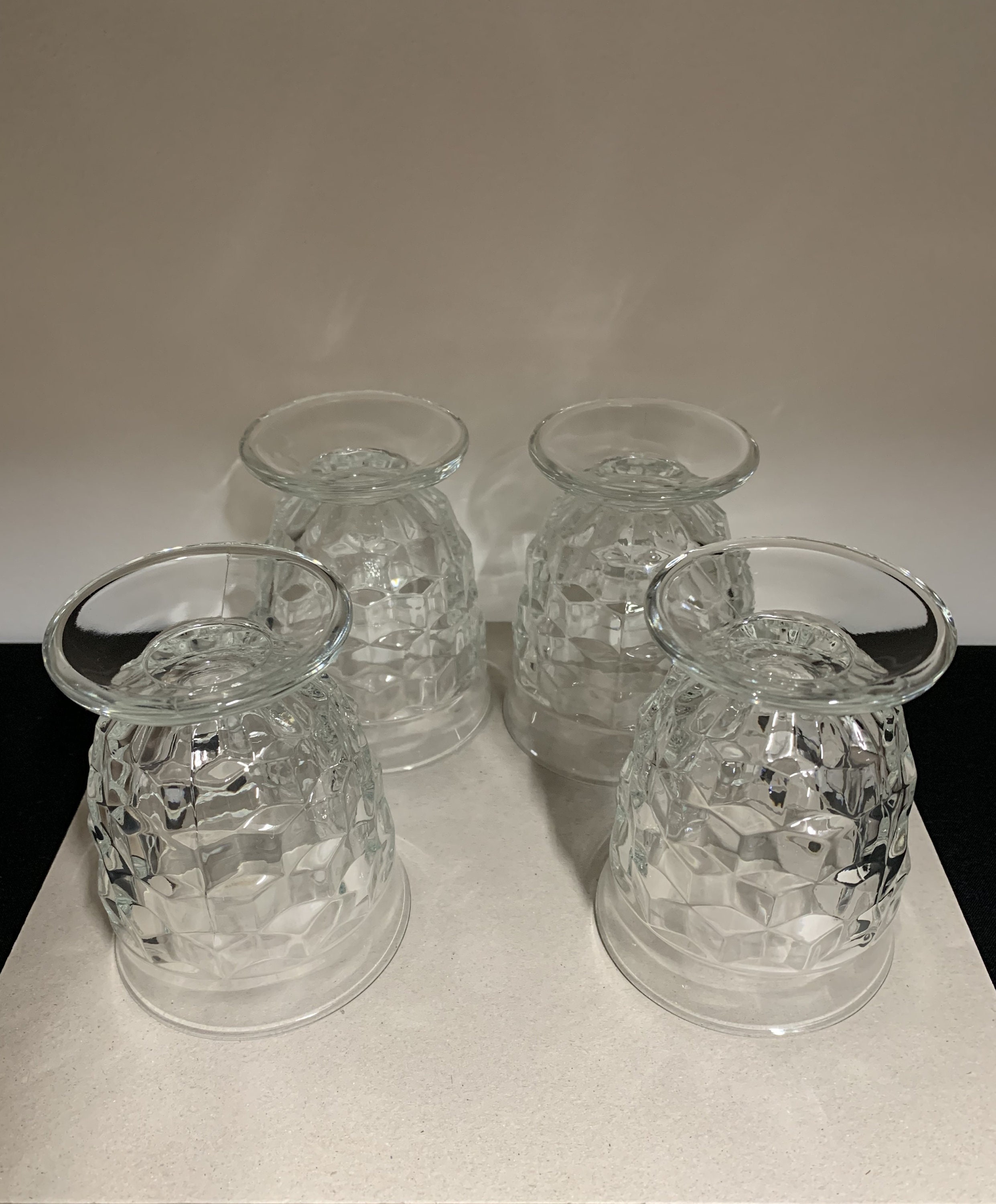 Vintage Clear Glass Goblets, Whitehall Colony Glass Goblets, Drinking ...