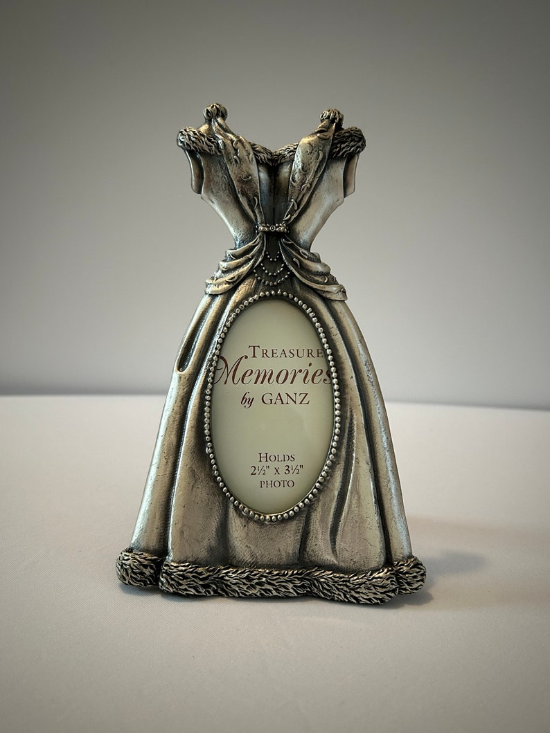 Victorian Dress Photo Frame, Ganz Picture Frame, Metal Picture Frame ...