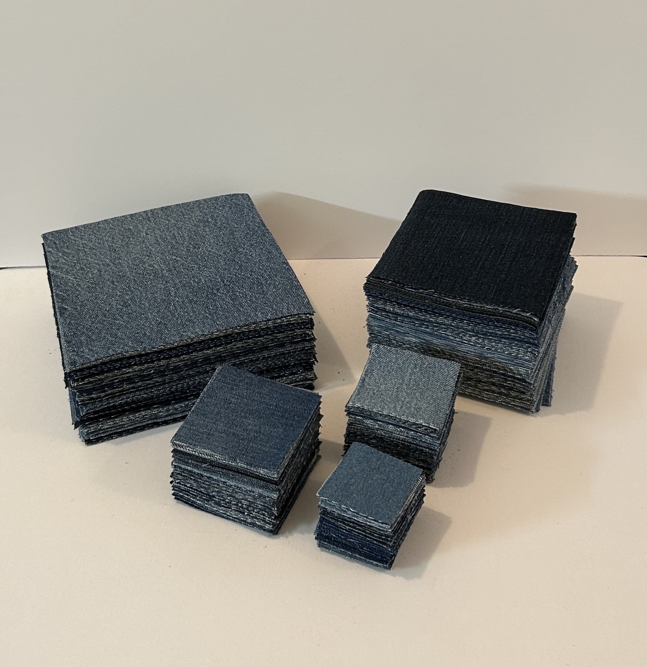 Pre-cut Denim Squares, Craft and Sewing Supplies - Etsy