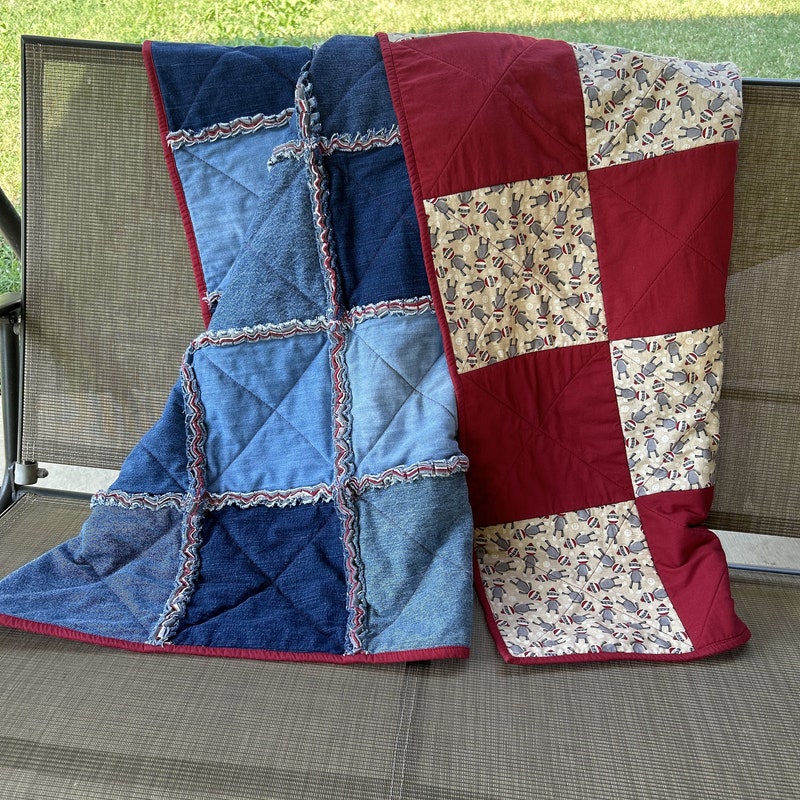 Denim Rag Quilt - Etsy