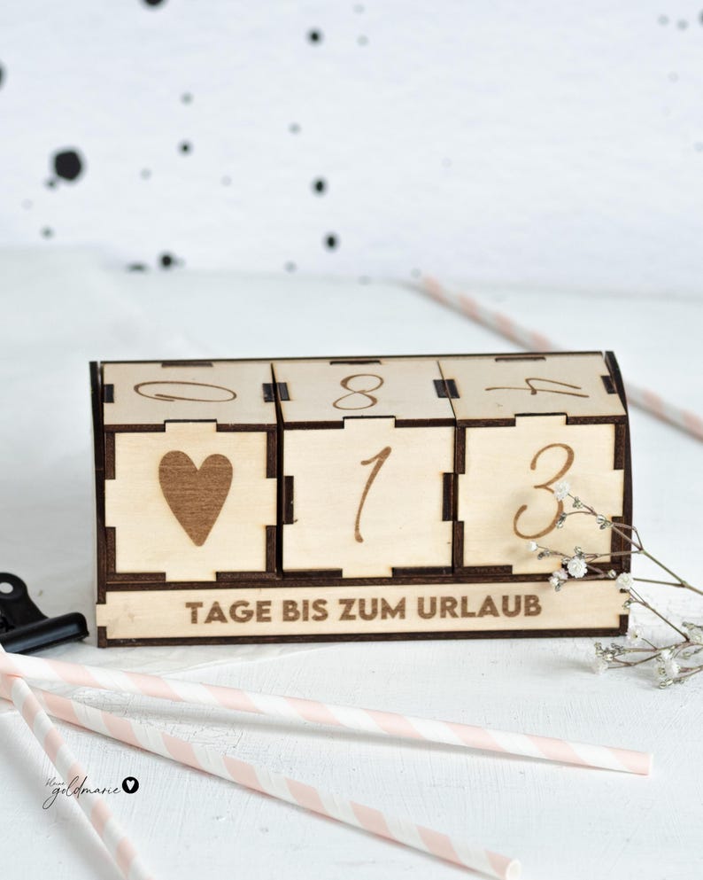 SVG Laser File "countdown Cube" - Etsy