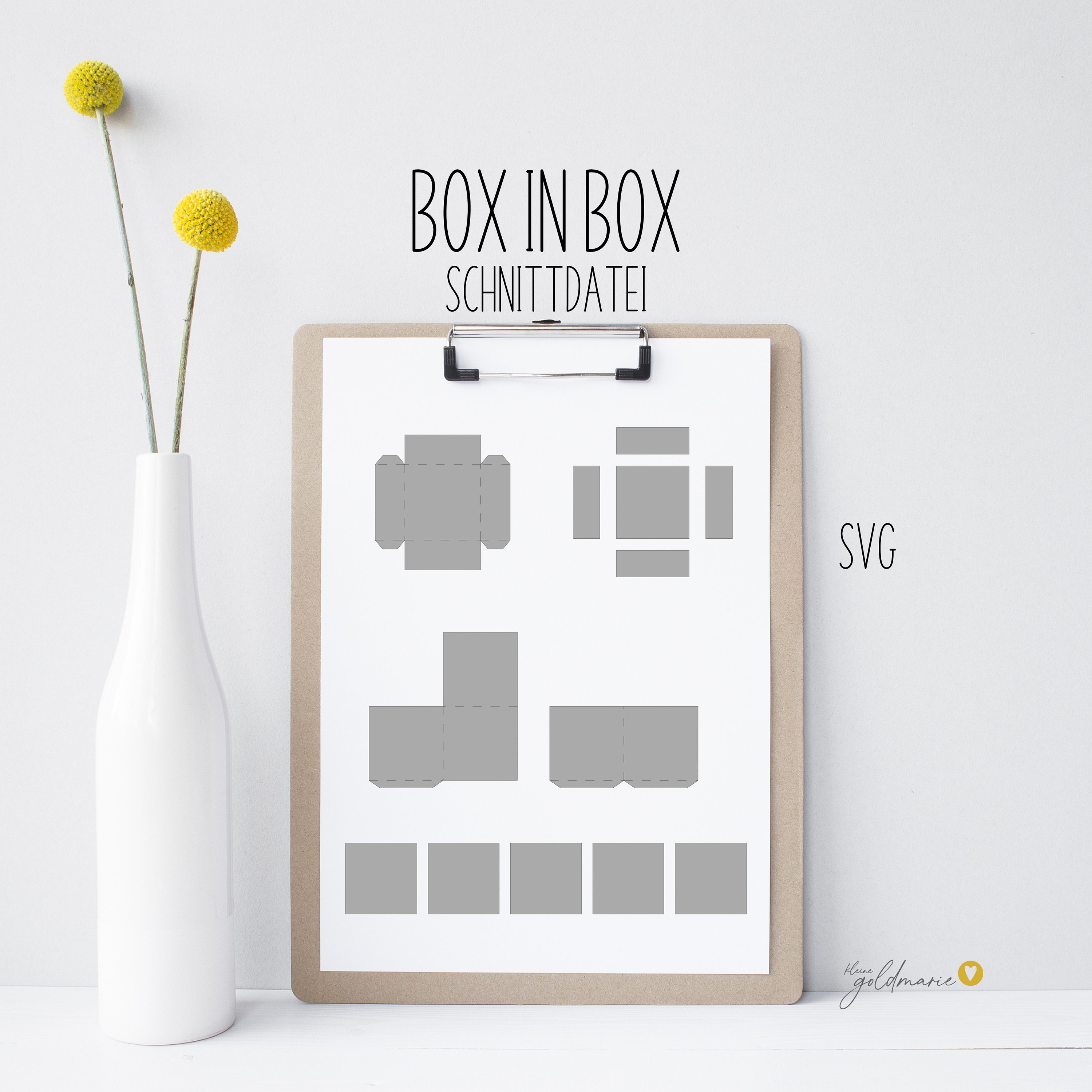 SVG Plotterdatei Box in Box - Etsy.de