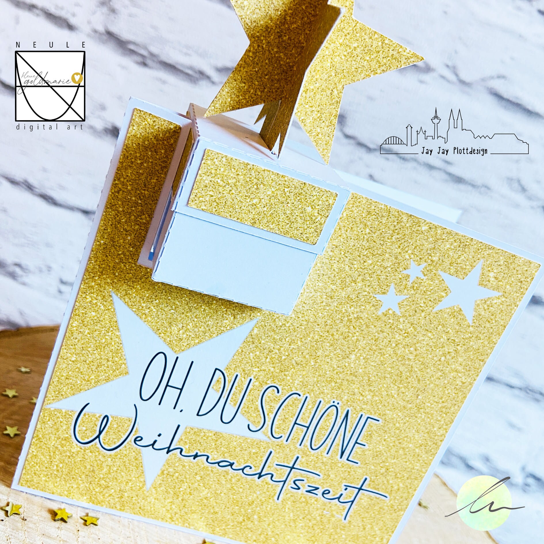 SVG Plotterdatei Weihnachtskarte Stern - Etsy.de