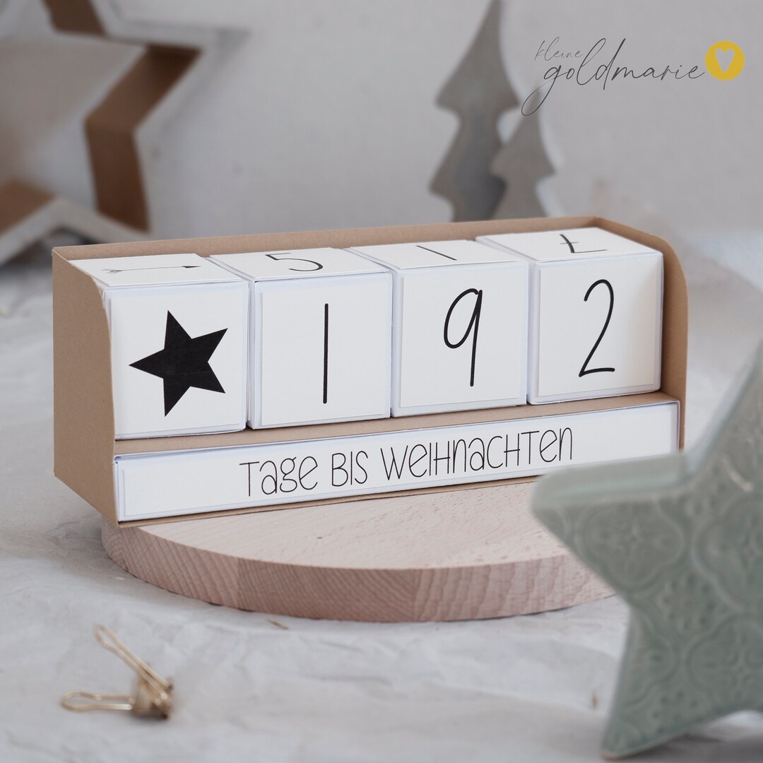 SVG Plotter File countdown Cube - Etsy