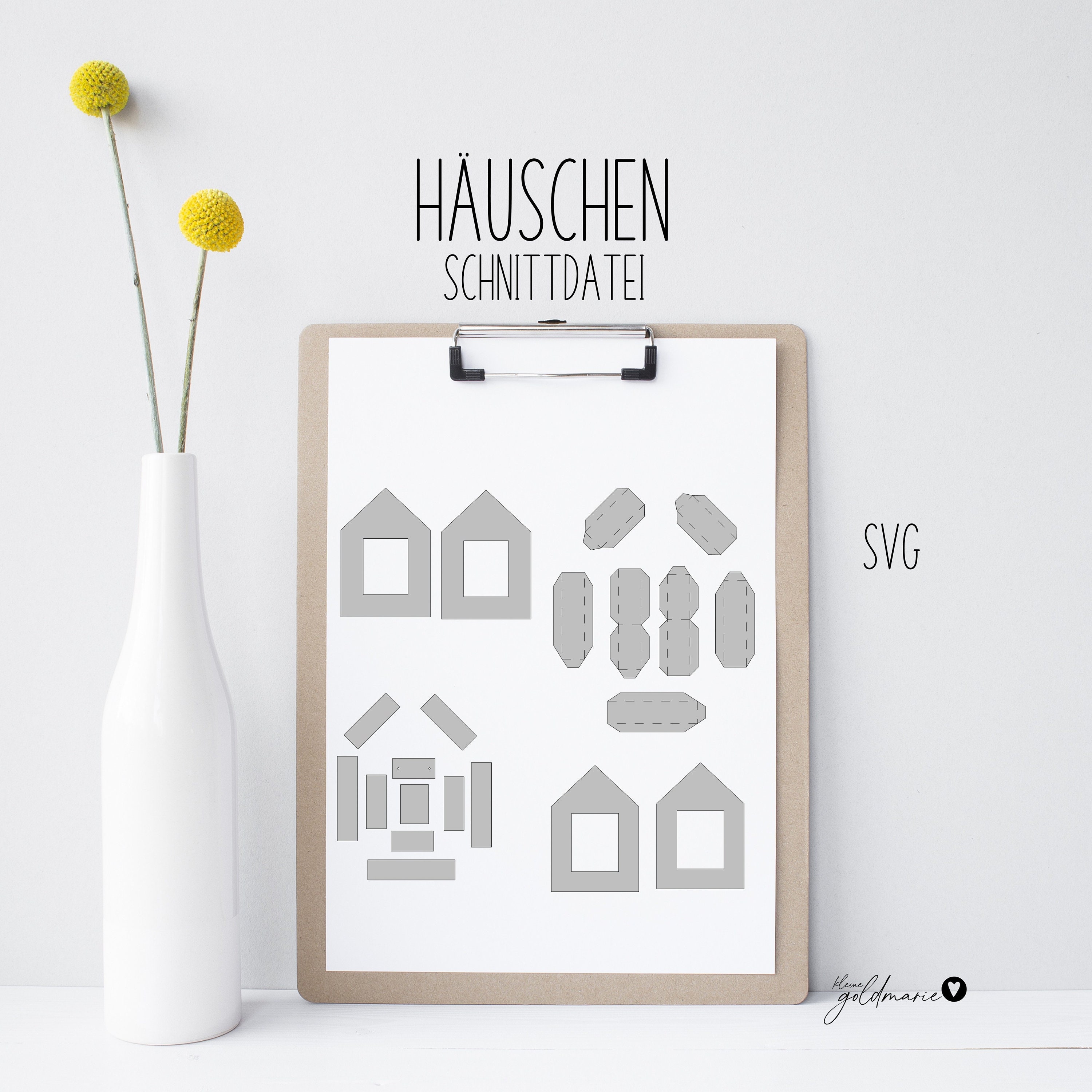 SVG Plotterdatei Häuschen - Etsy.de