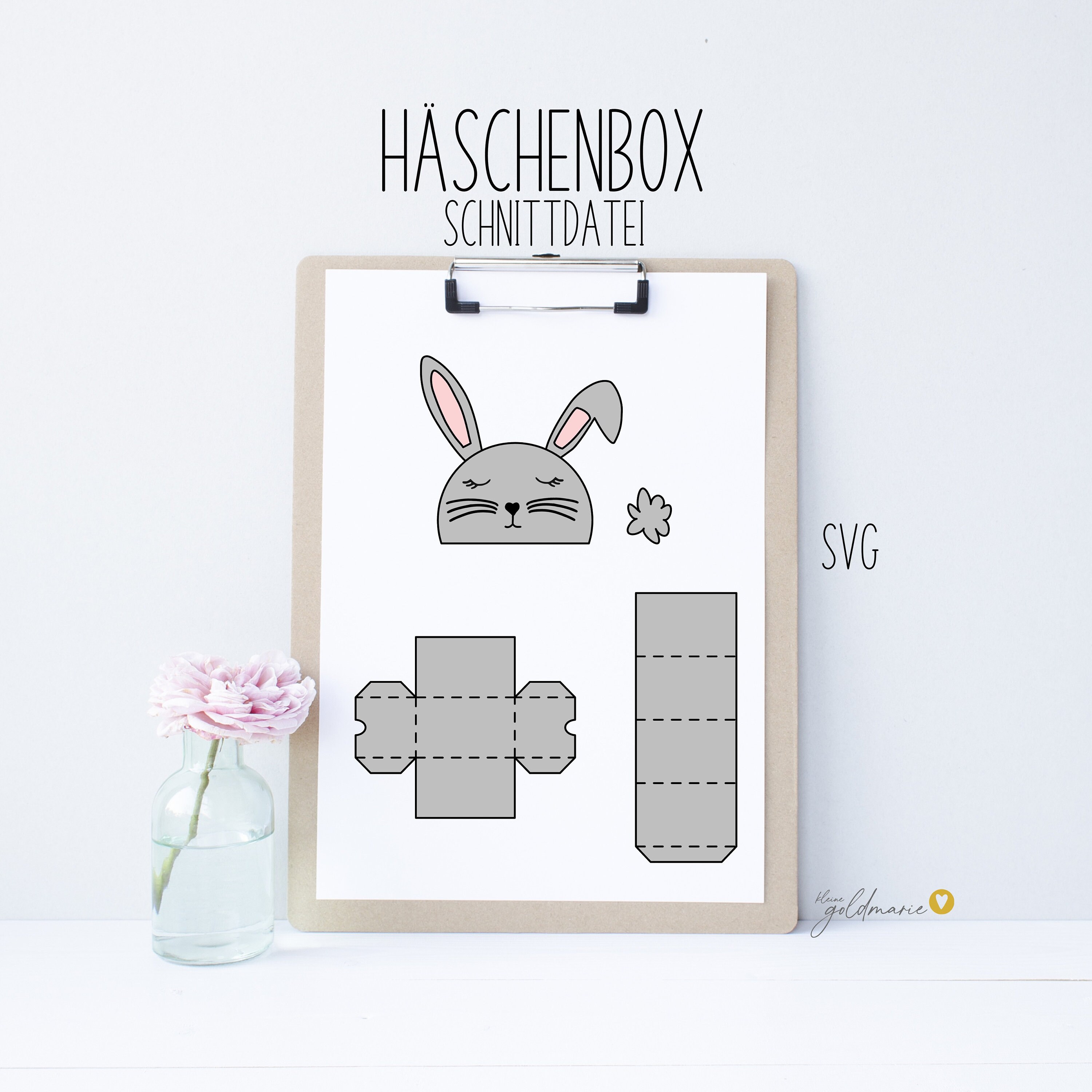 SVG Plotter File "bunny Box" - Etsy