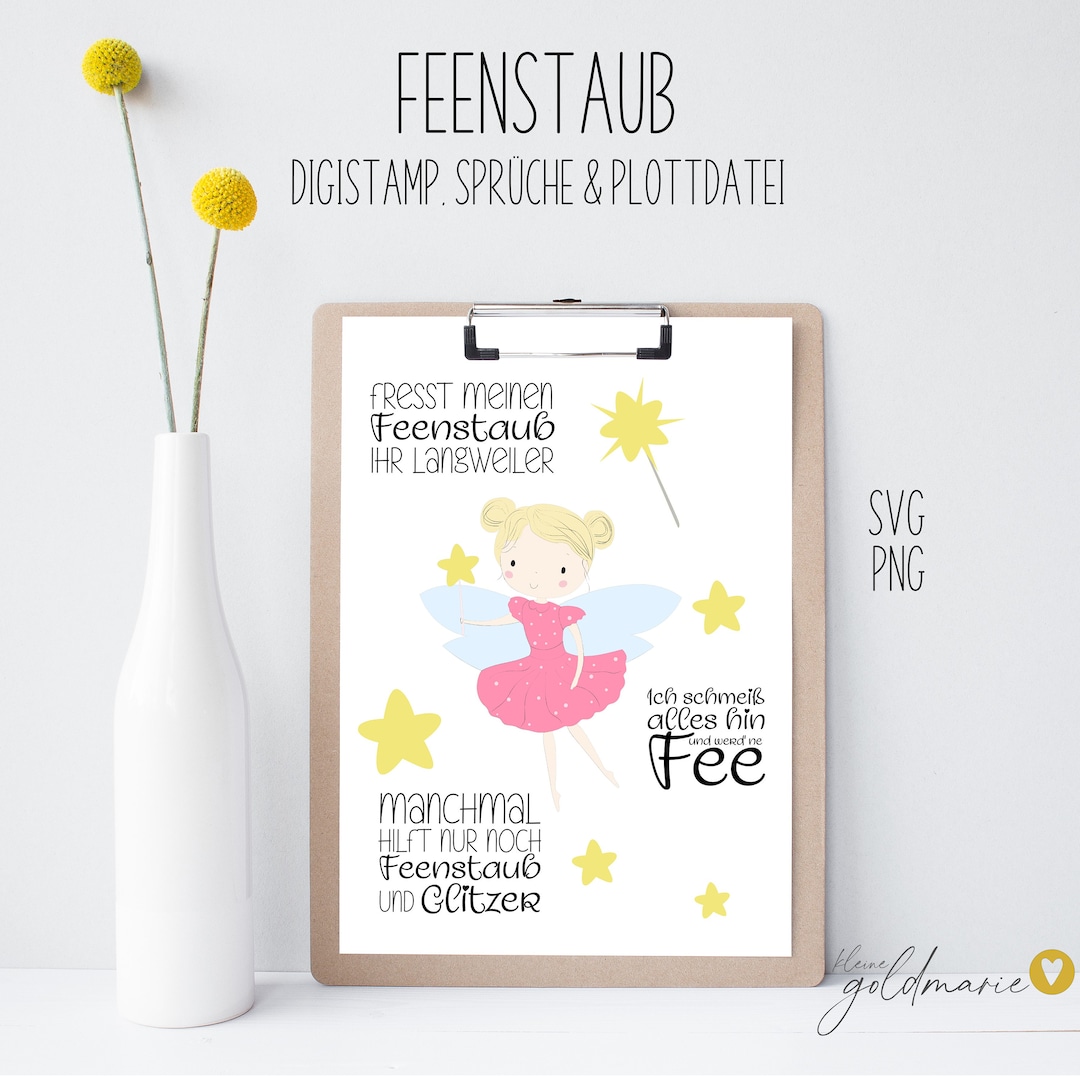 SVG Plotterdatei Feenstaub - Etsy.de