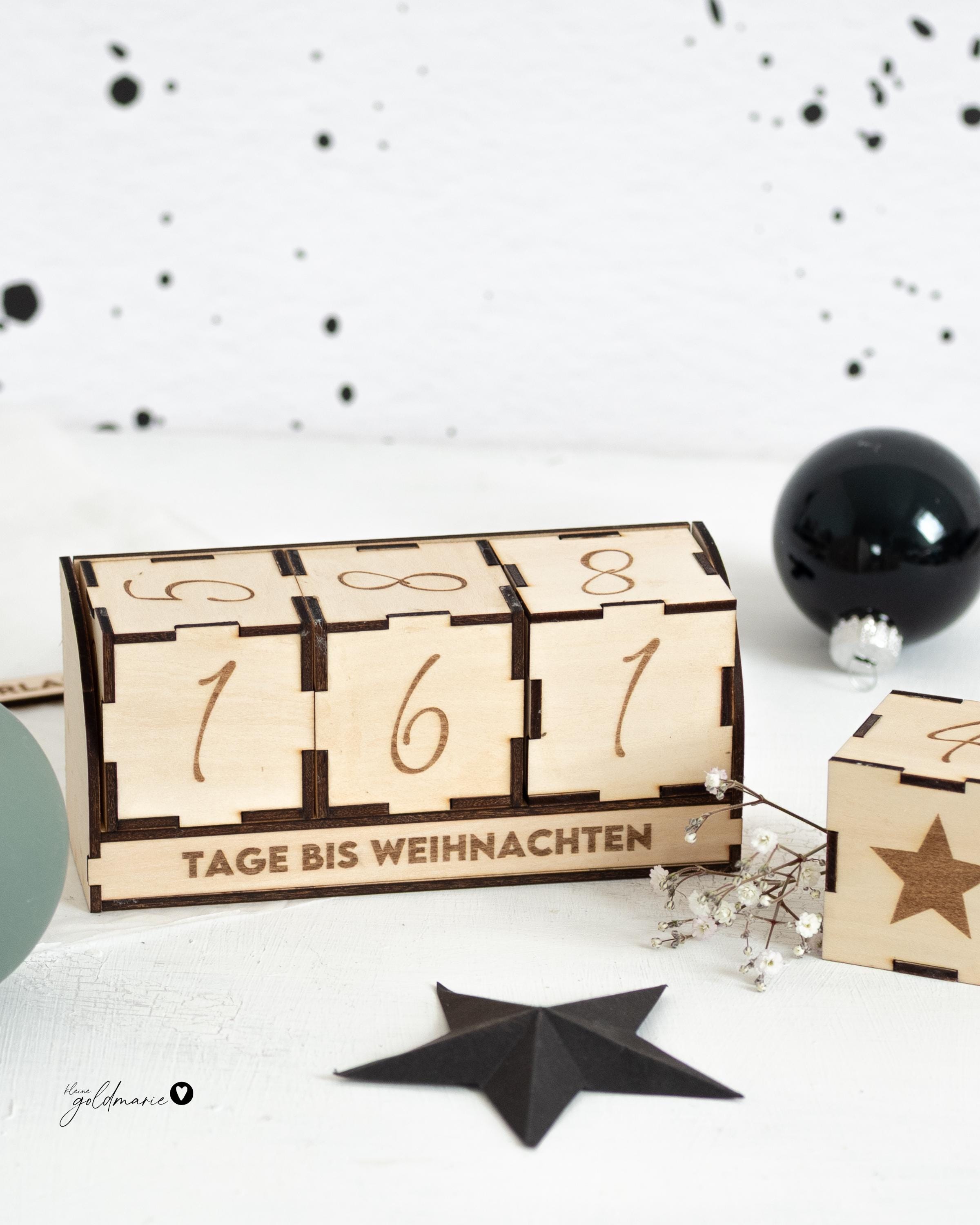 SVG Laser File "countdown Cube" - Etsy