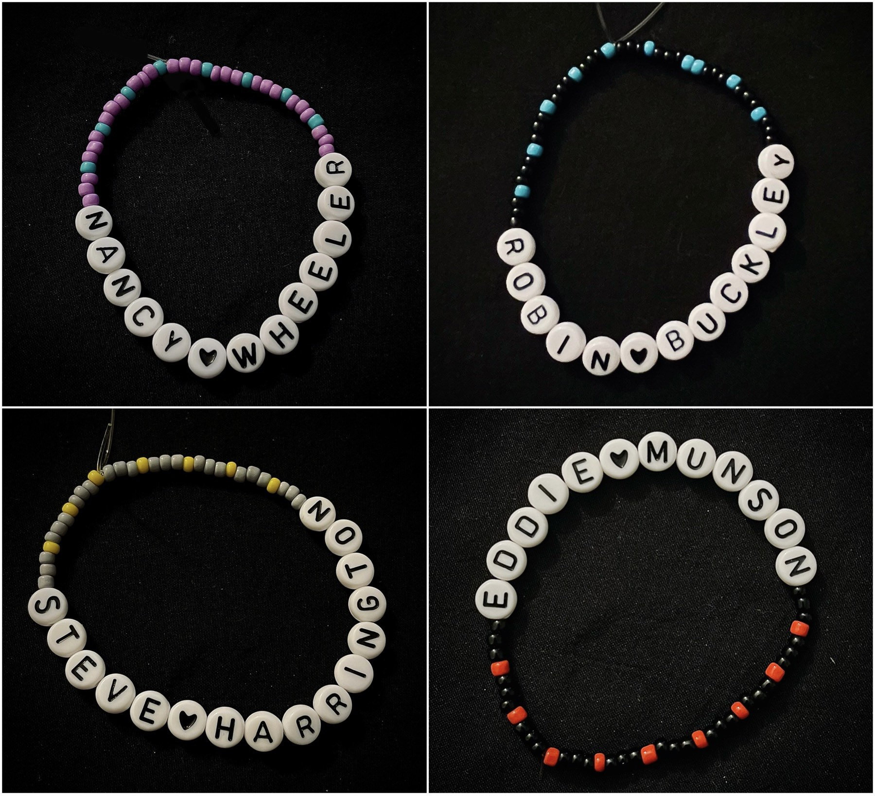 Stranger Things Character Beaded Bracelets - Etsy