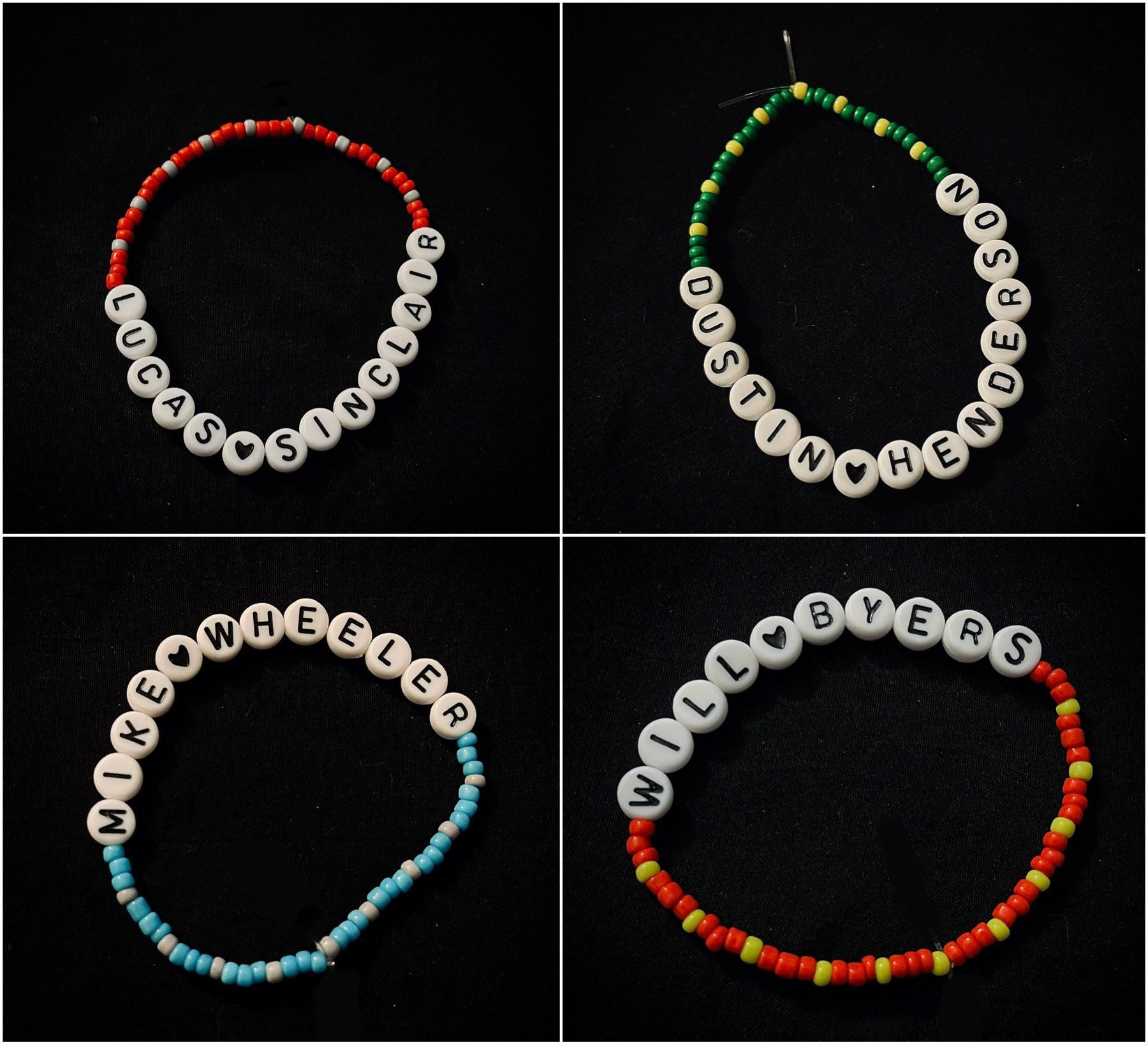 Stranger Things Character Beaded Bracelets - Etsy