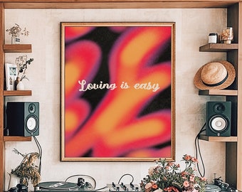 Aura Poster, Retro Gradient Poster, Grainy Gradient, 70s Gradient ...