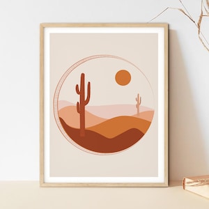 Boho Desert Print Boho Decor Boho Wall Decor Boho Art Prints Minimalist ...