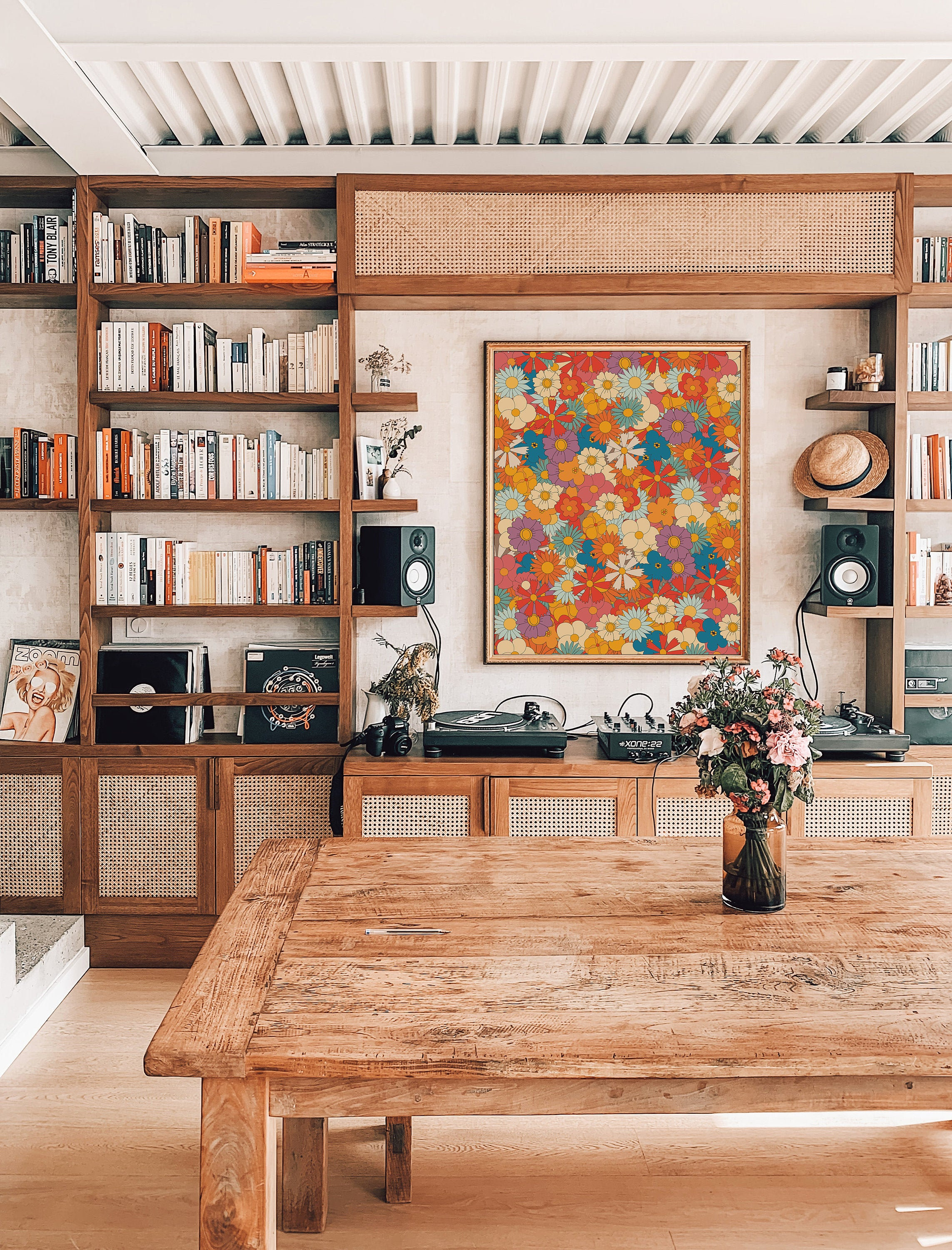 70s Decor 70s Floral Pattern Print Retro Home Decor Hippie - Etsy UK