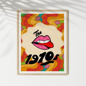 Preppy Room Decor, 70s Decor, 70s Home Decor, Preppy Poster, Vintage ...