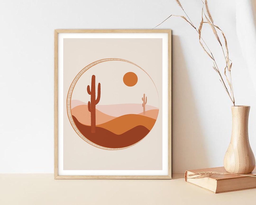 Boho Desert Print Boho Decor Boho Wall Decor Boho Art Prints Minimalist ...