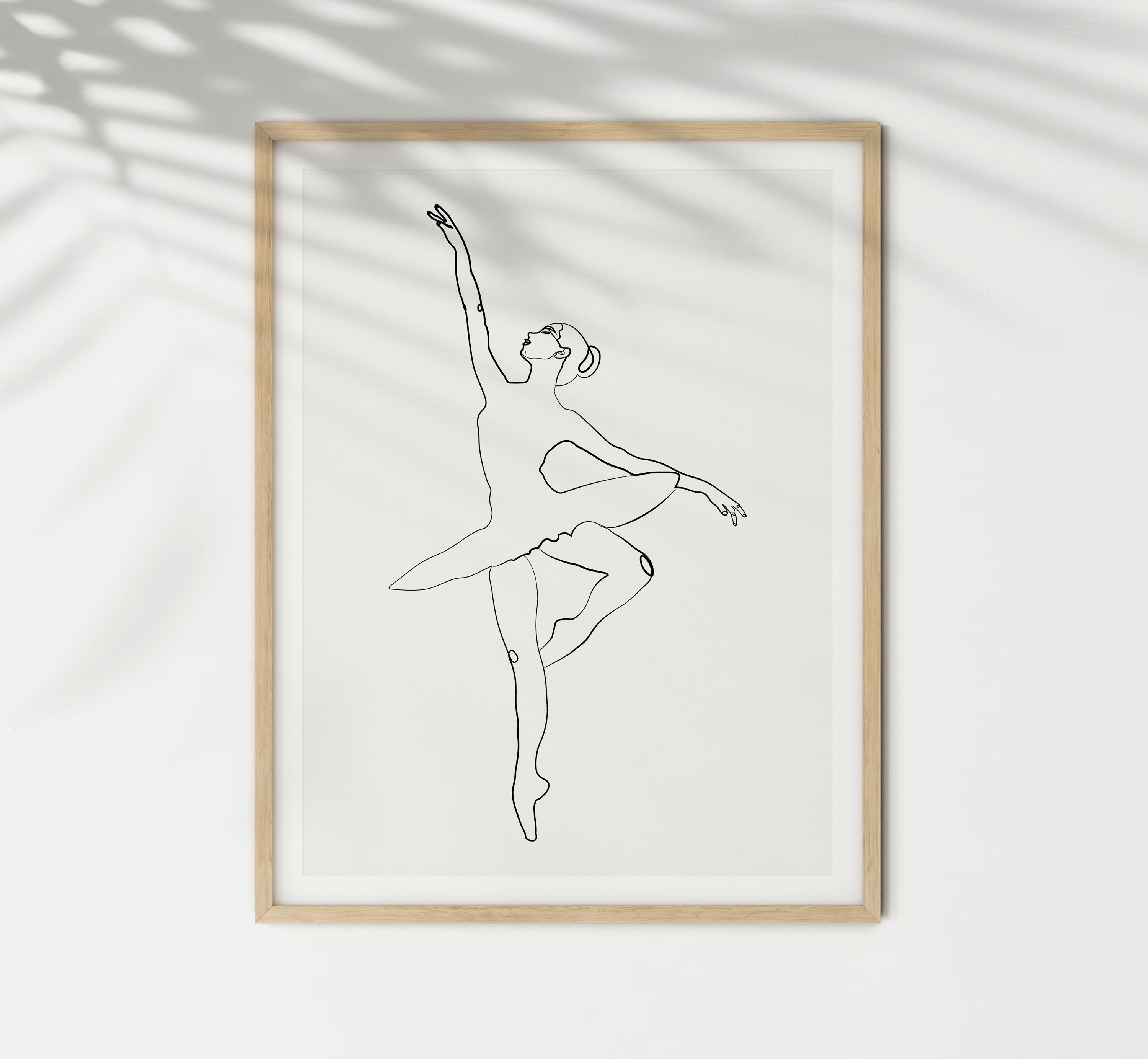 Ballerina Line Art Ballet Dancers Printable Line Drawing - Etsy