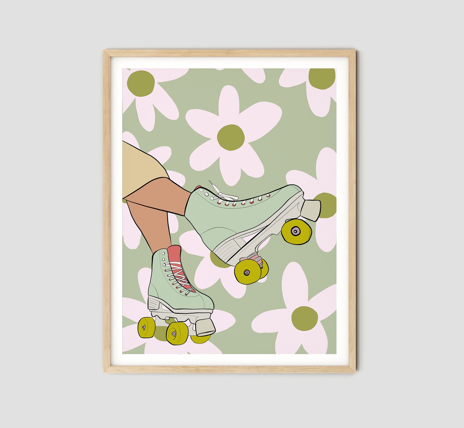 70s Decor Skating Art 70s Decor Retro 70s Home Decor Retro | Etsy