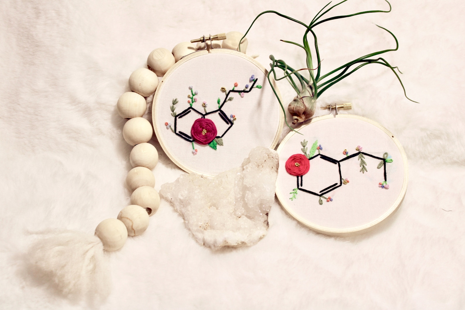 Hand Embroidery Science Themed Decor Embroidery Hoop Art | Etsy