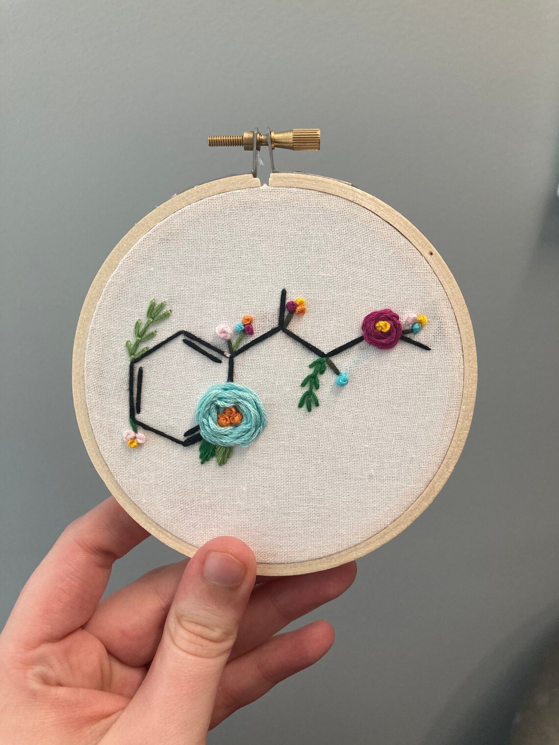 Hand Embroidery Science Themed Decor Embroidery Hoop Art | Etsy