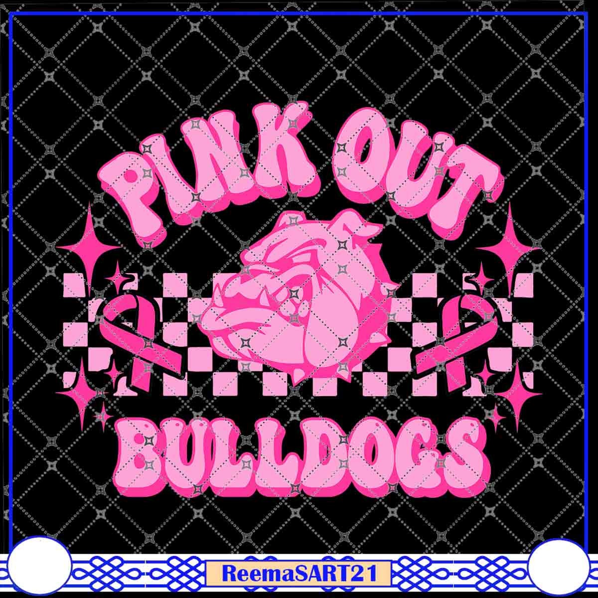 Pink Out Bulldogs We Wear Pink Bulldogs for Breast Cancer Awareness ...