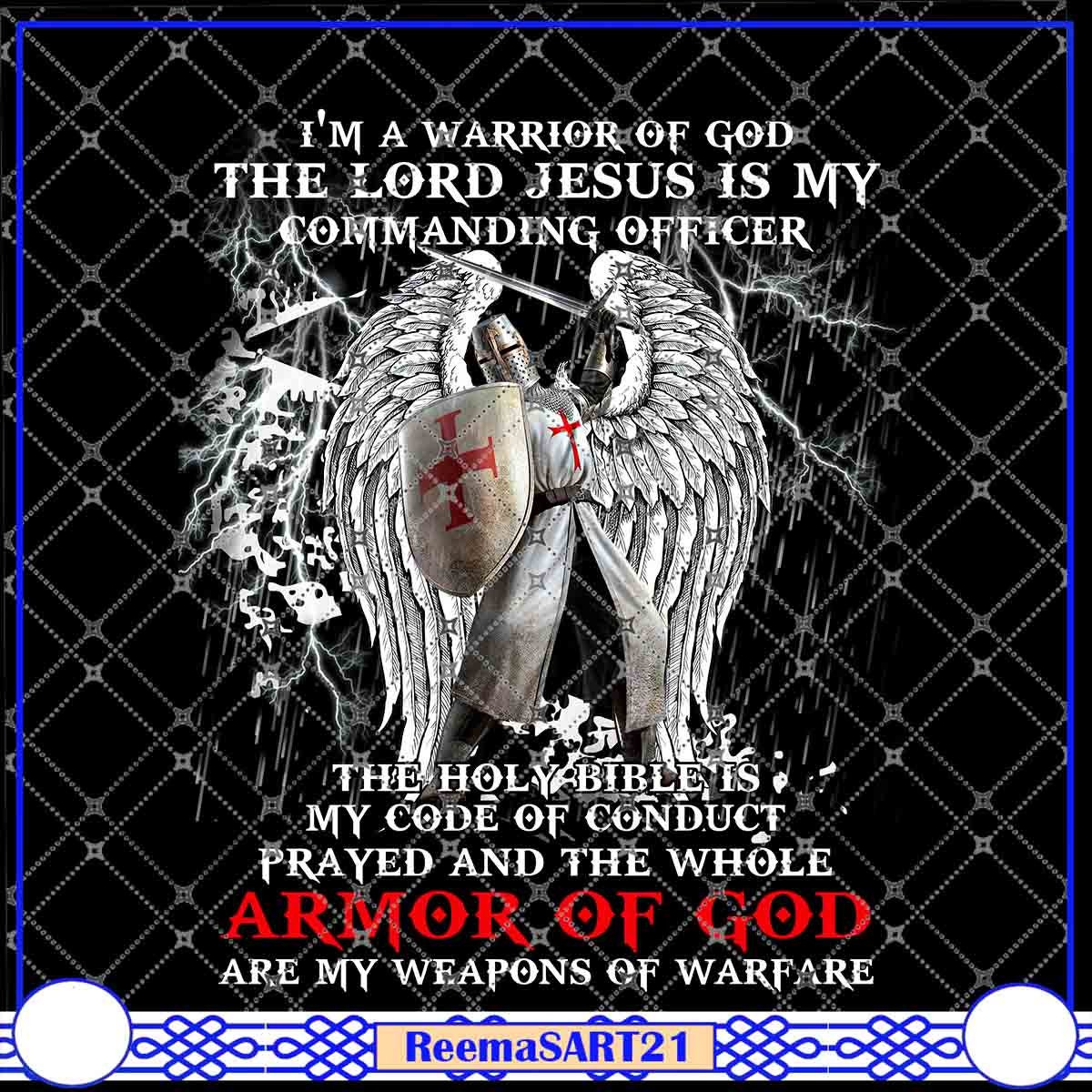 I'm a Warrior of God the Lord Jesus My Commanding Officer - Etsy