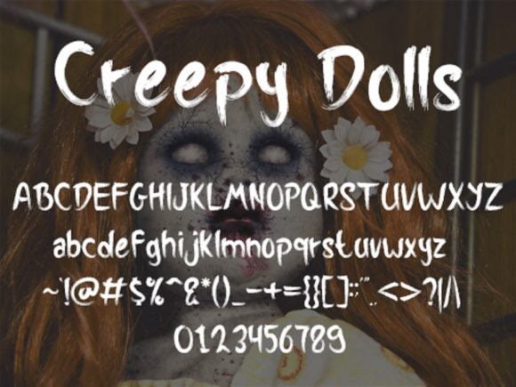 Creepy Font, Digital Download, Halloween Font, Spooky Font, Cricut ...