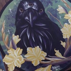 Third Eye Raven Print - Drawing Illustration Nature Cute Goth Horror ...