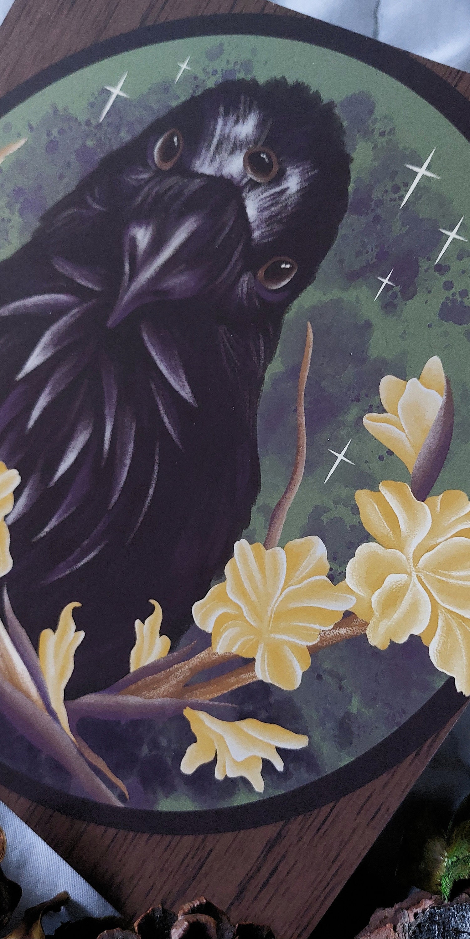 Third Eye Raven Print Drawing Illustration Nature Cute Goth Horror ...