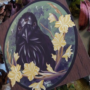 Third Eye Raven Print - Drawing Illustration Nature Cute Goth Horror ...