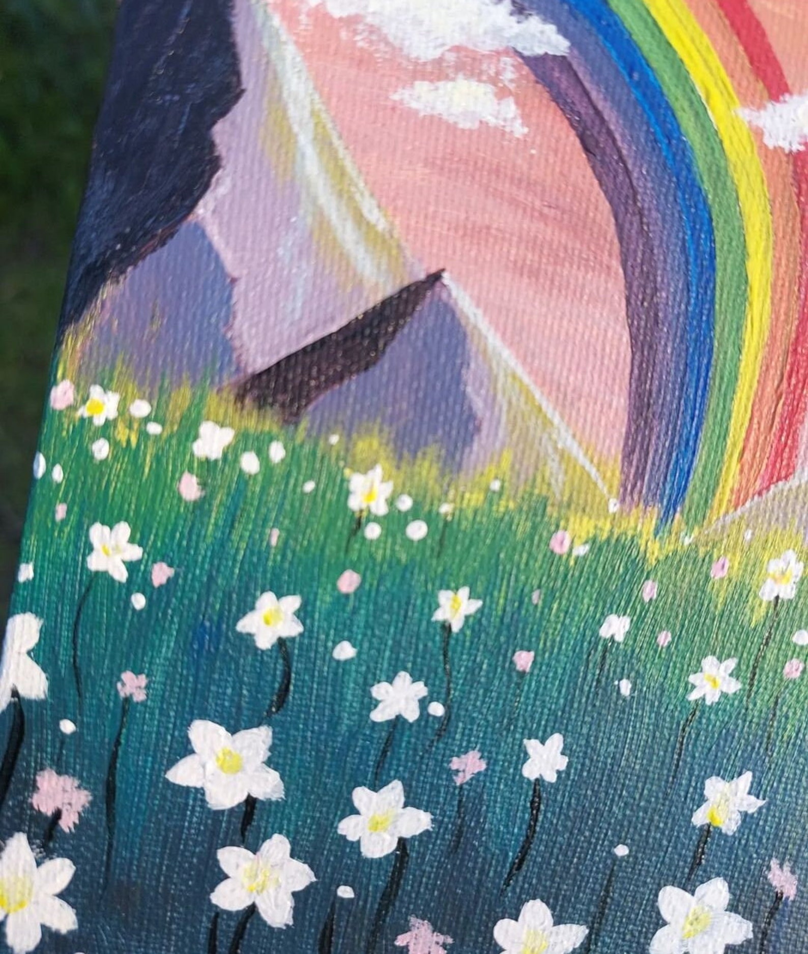 June Original Hand Painted Acrylic on Stretched Canvas - Etsy