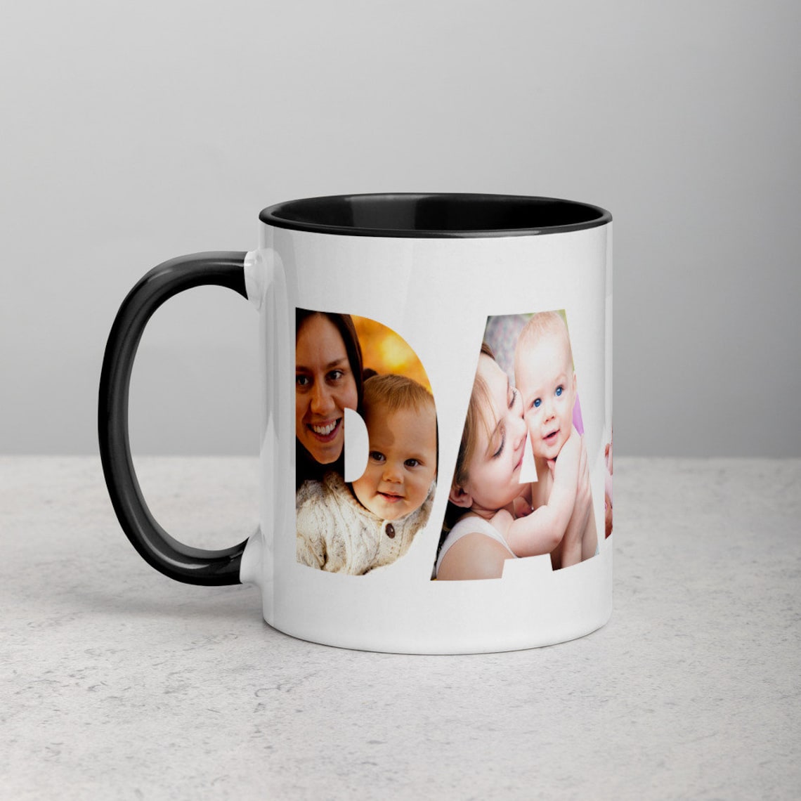 Tasse Personnalisée De Collage De Photo De Papa Tasse à Café Etsy