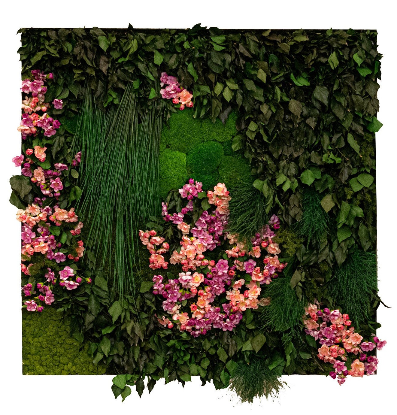 Preserved Moss Wall Skipper Pink Art by NATURALIST Biophilic Design ...