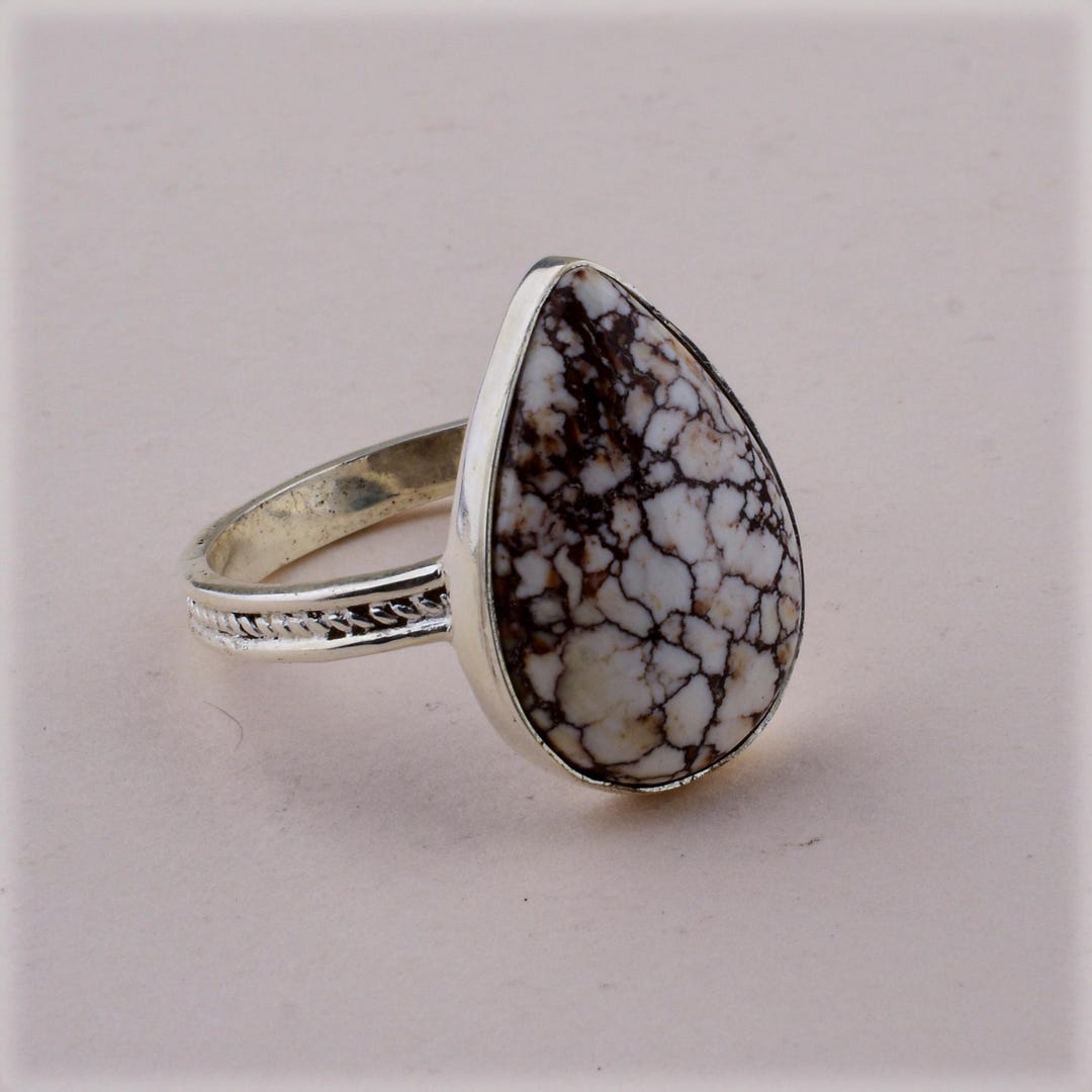 Wild Horse Magnesite Ring, Native American Ring, Wild Horse Turquoise ...