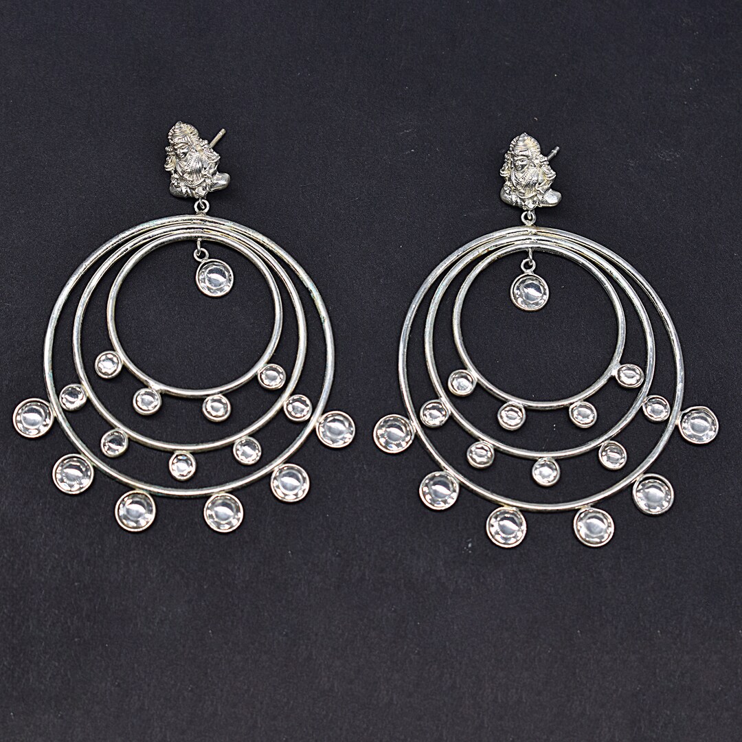 925 Sterling Silver & 18k Gold Filled Earrings, Small Medium Hoops ...