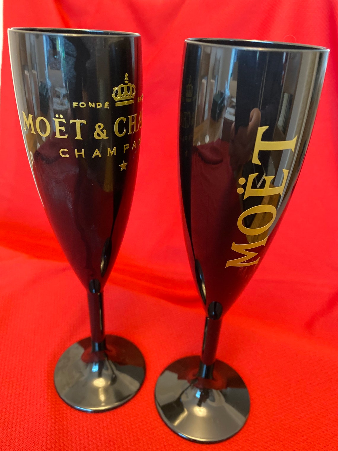 Moët and Chandon Glasses X 2 - Etsy