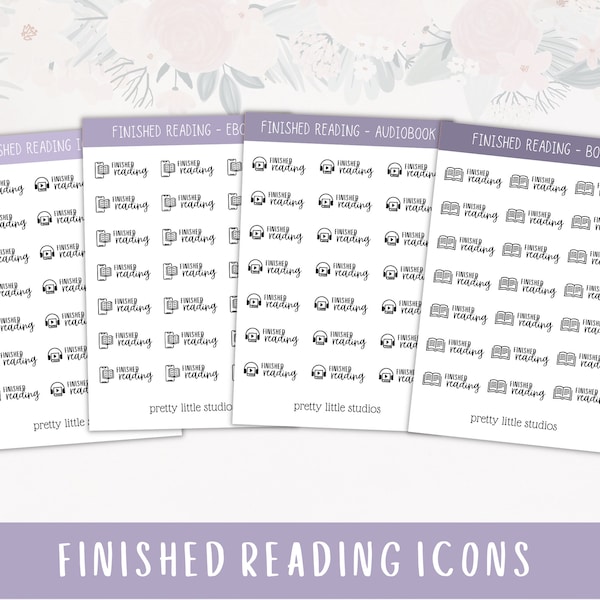 Finished Book Sticker - Etsy