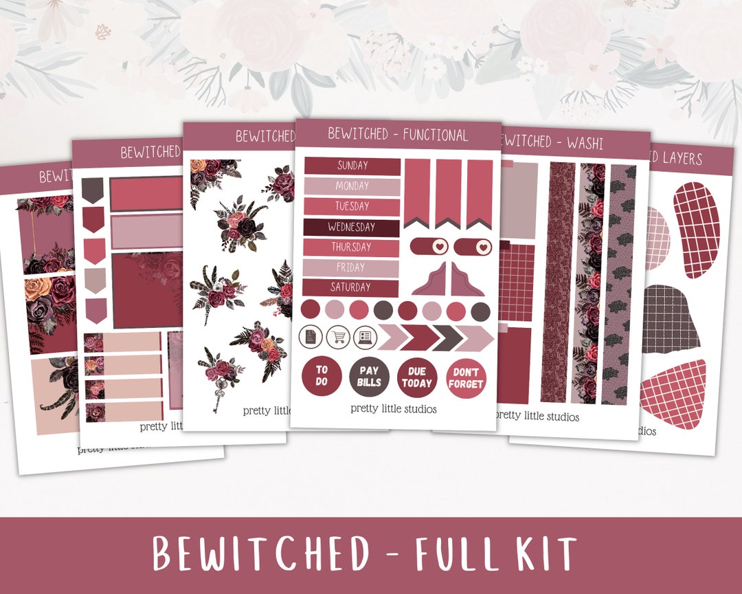 Bewitched Halloween Sticker Kit Bullet Journal Sticker Kit Standard ...