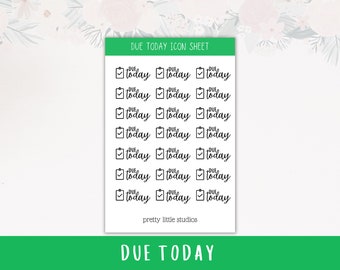 Due Date Stickers | Etsy