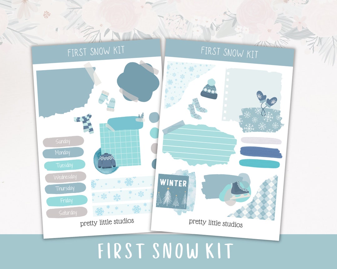 First Snow Mini Journal Sticker Kit Bullet Journal Sticker Kit Planner ...