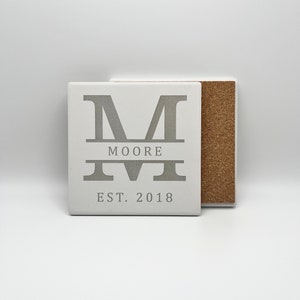 Personalized Ceramic Coasters- Set of 4 - Etsy