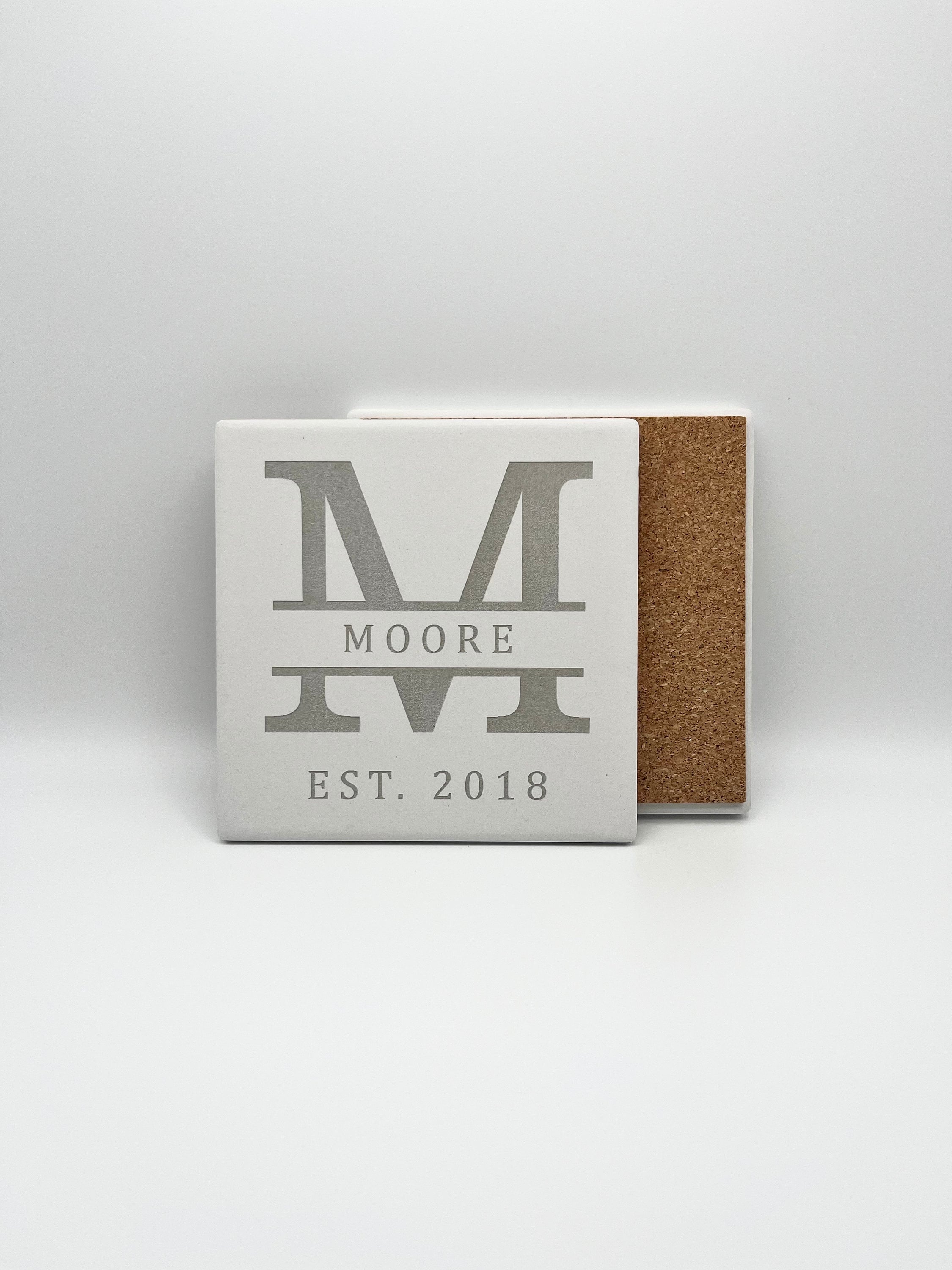 Personalized Ceramic Coasters- Set of 4 - Etsy