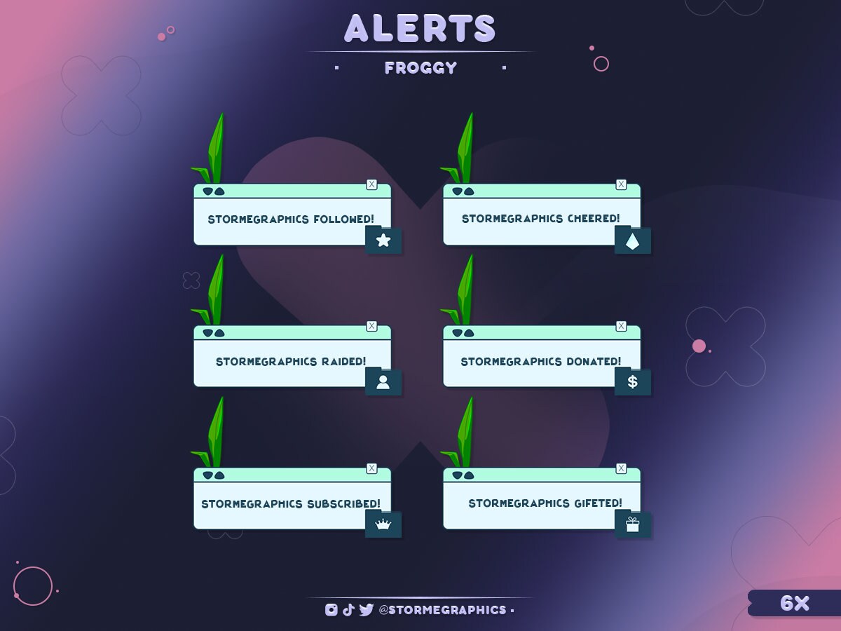 Animated Cute Pond Overlay Lake Stream Package Waterlily Twitch Pack ...