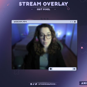 Animated 8bit Pixel Overlay | Computer Stream Package | Programer ...